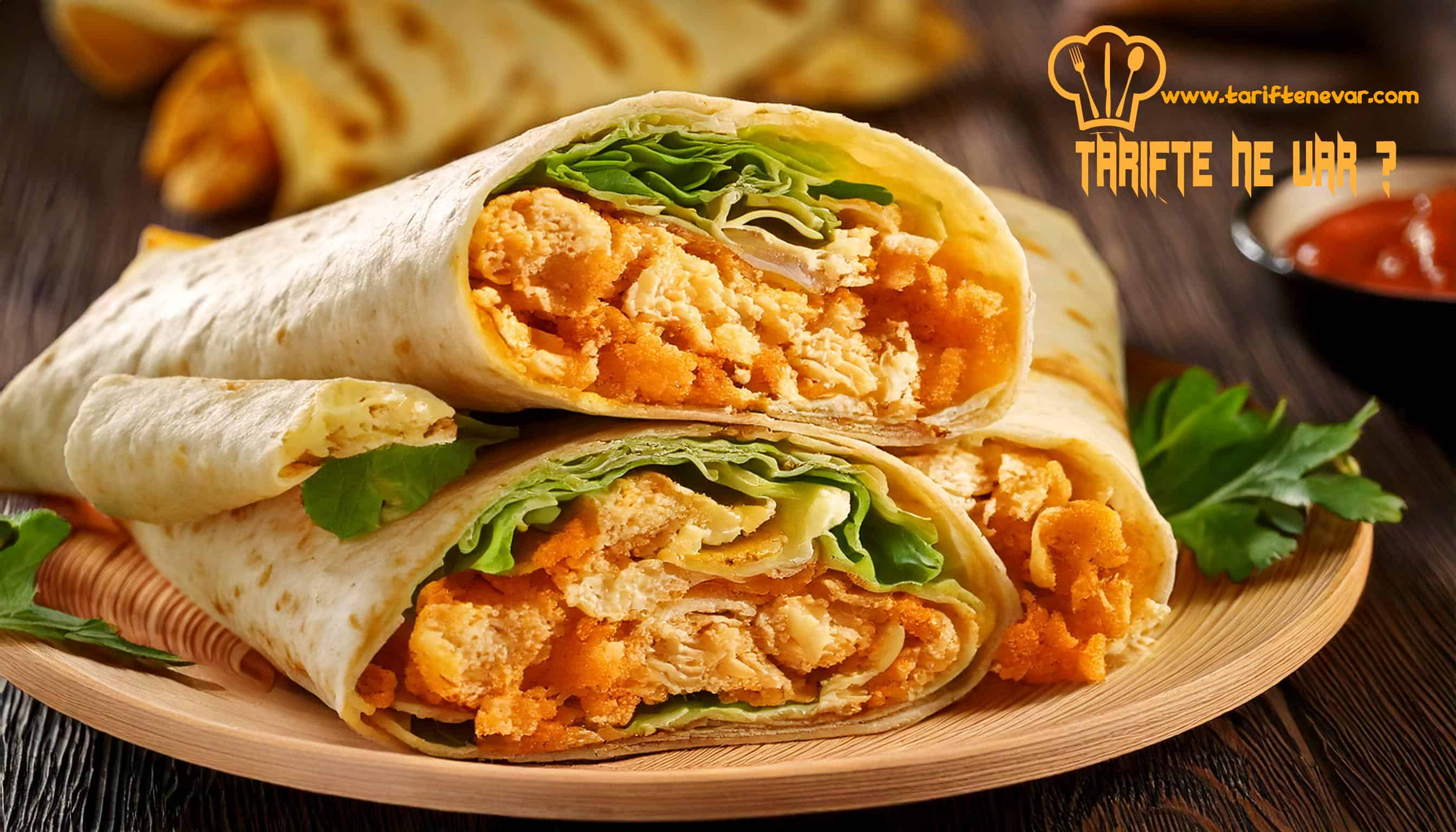 Çıtır Tavuk Wrap Tarifi | TarifTeNeVar.com | Kolay, Pratik ve Nefis ...